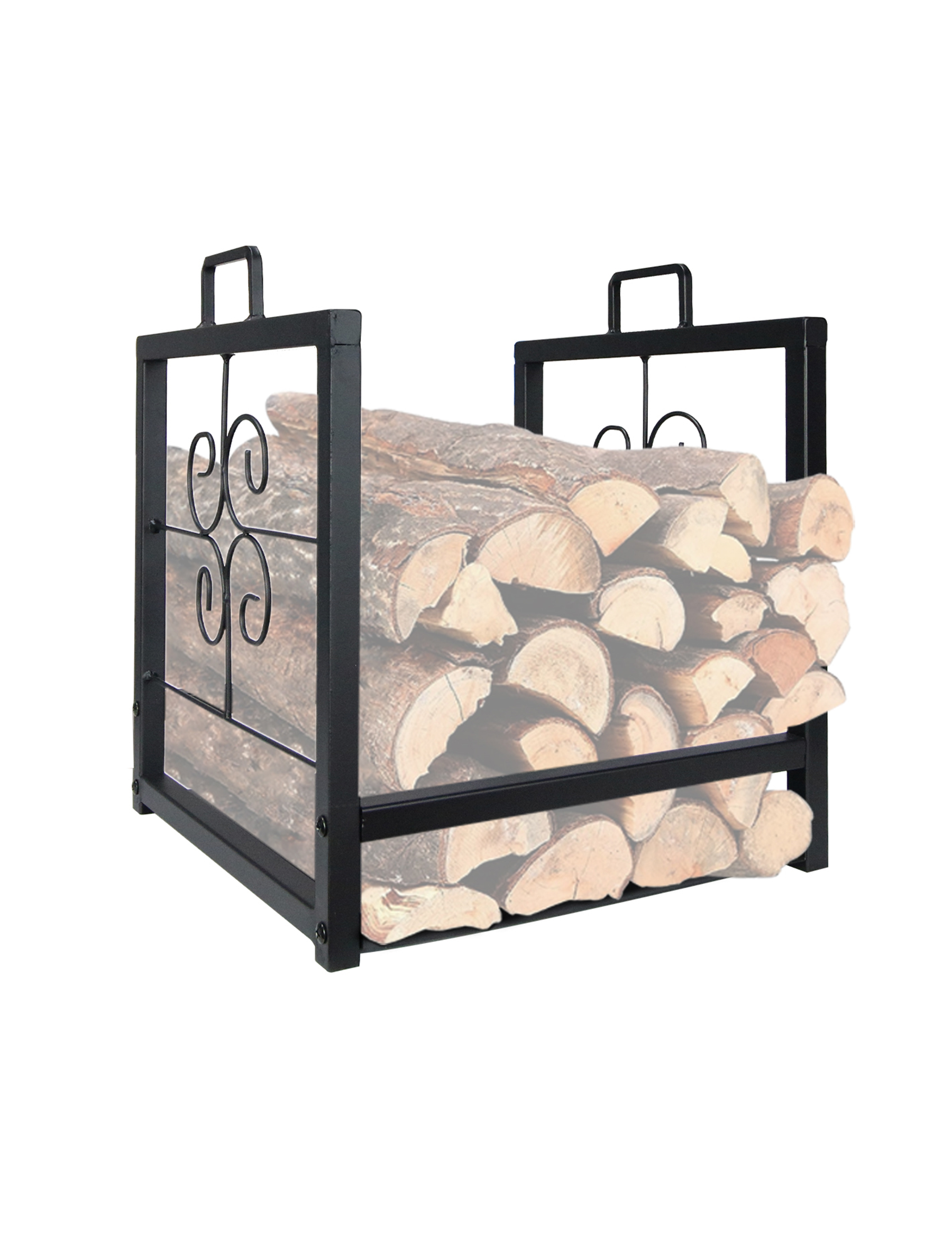VODA portable firewood rack log holder with handle for heavy duty fire ...